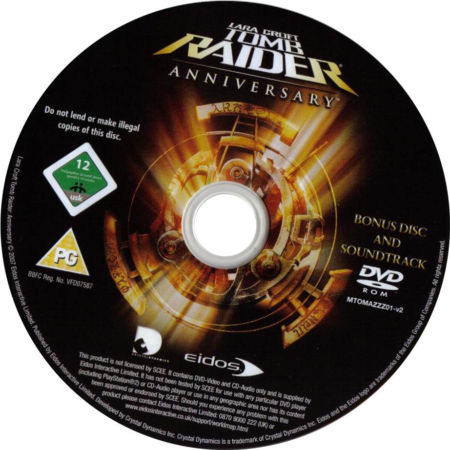 lara croft tomb raider anniversary collectors edition cd2 | Playstation ...