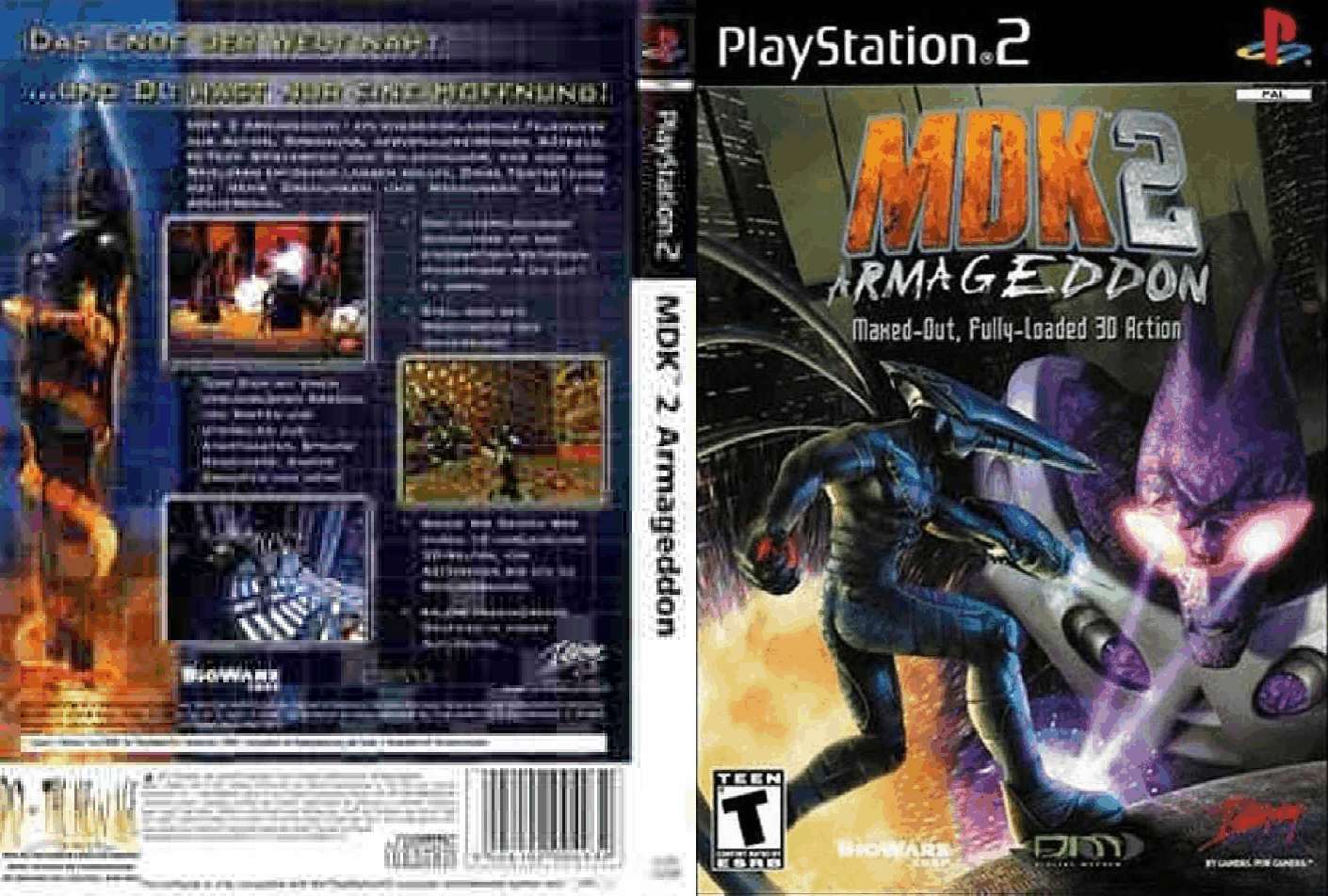 MDK 2 Armageddon dvd | Playstation 2 Covers | Cover Century | Over 1. ...