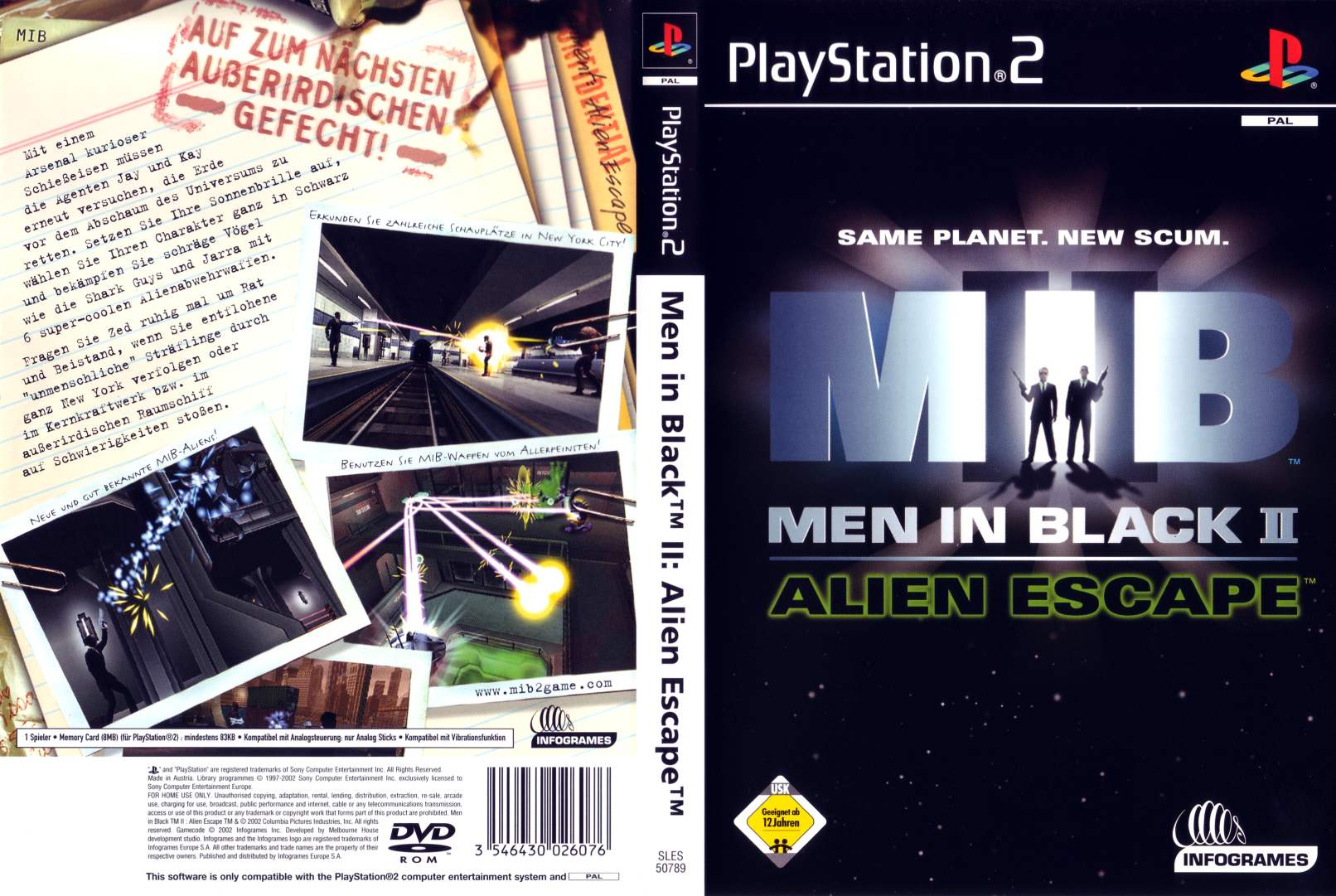 men in black ii alien escape d | Playstation 2 Covers | Cover Century ...