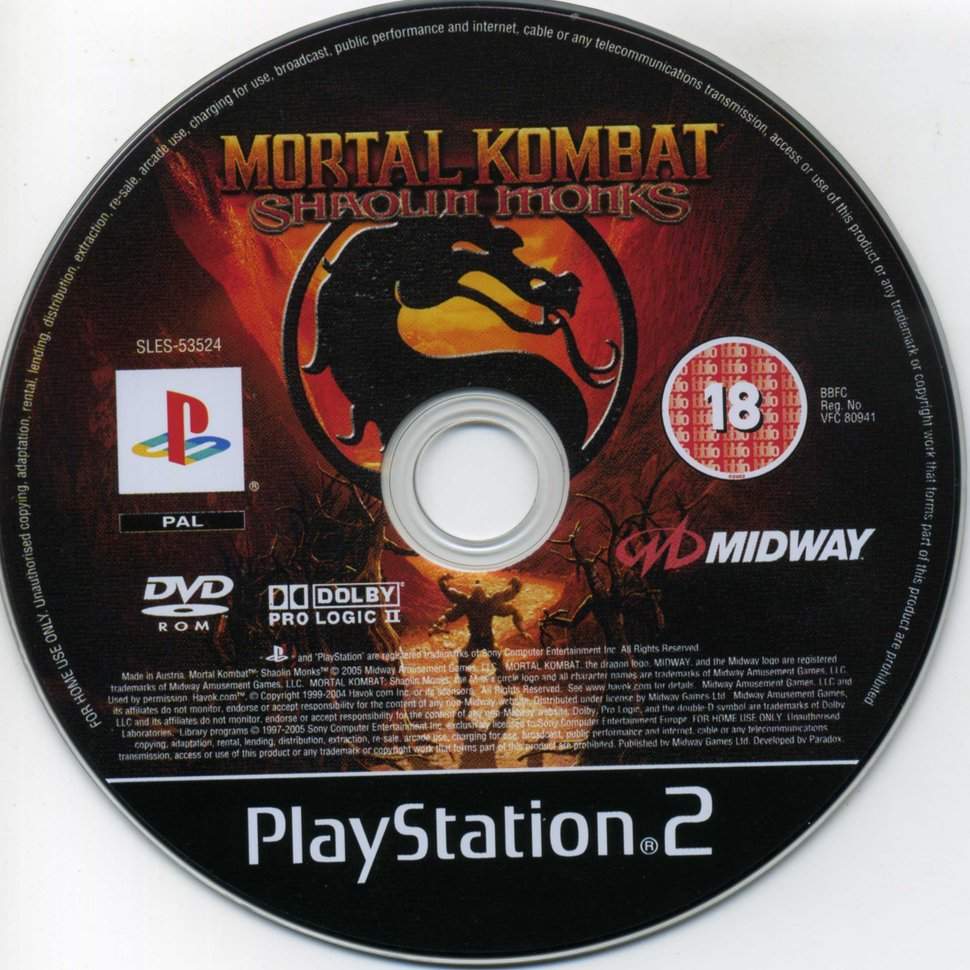mortal kombat shaolin monks ps2 cdd | Playstation 2 Covers | Cover ...