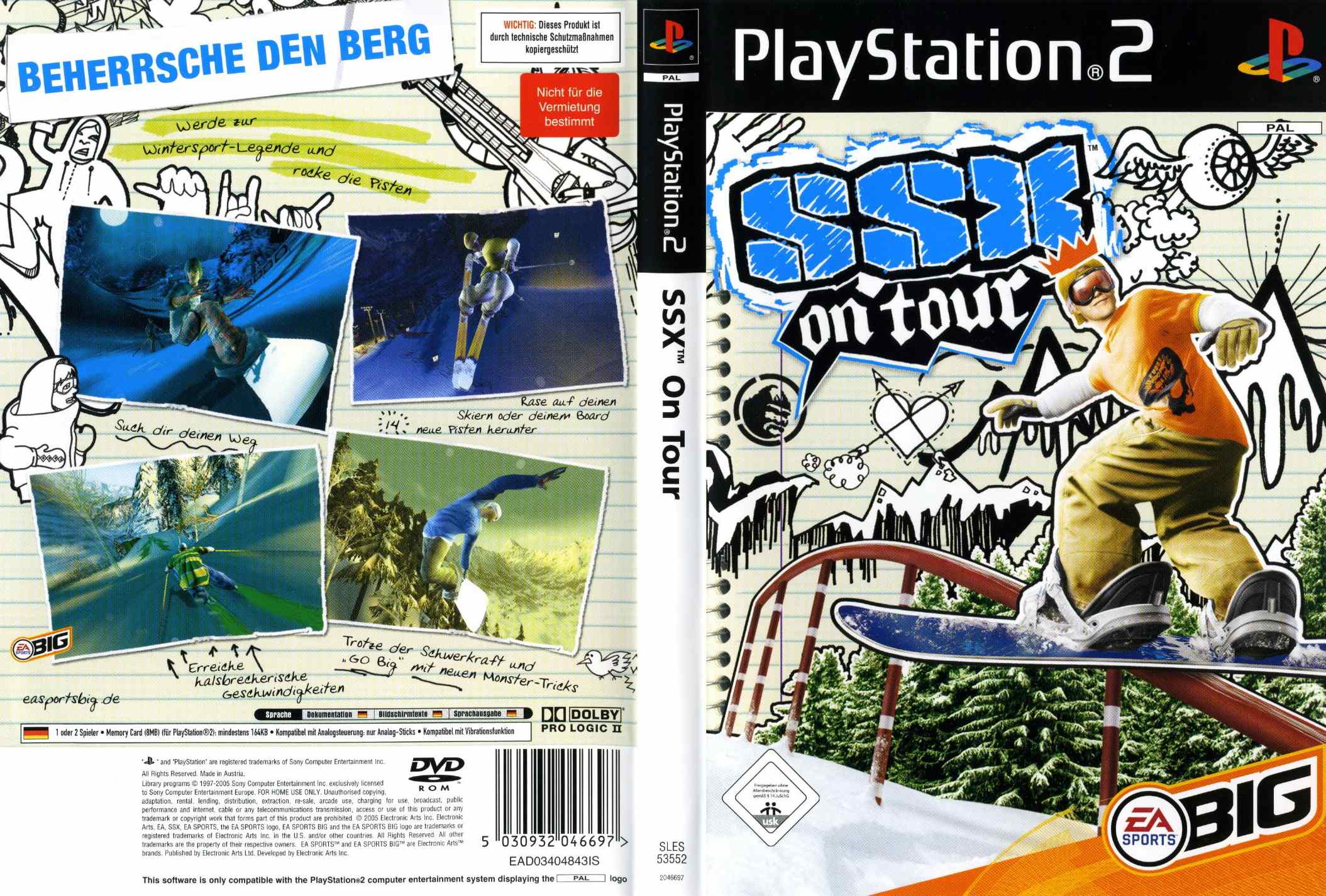 ssx on tour ps2 dvd | Playstation 2 Covers | Cover Century | Over 1.000 ...