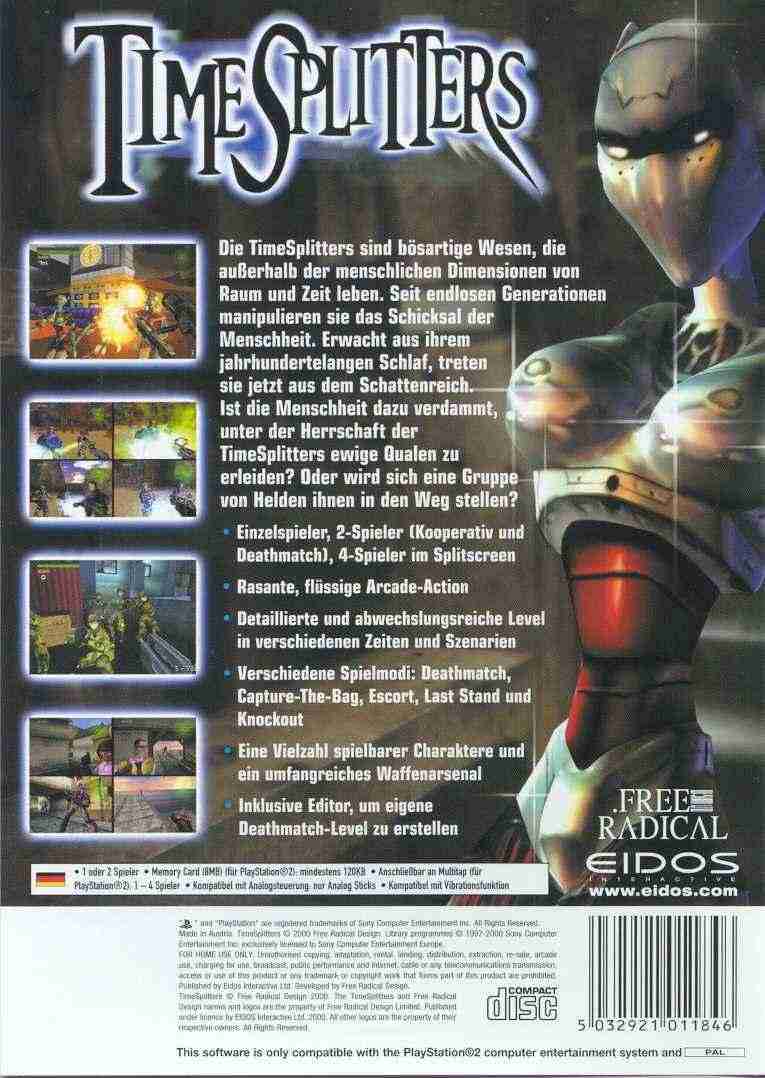 Time Splitters back | Playstation 2 Covers | Cover Century | Over 1.000 ...