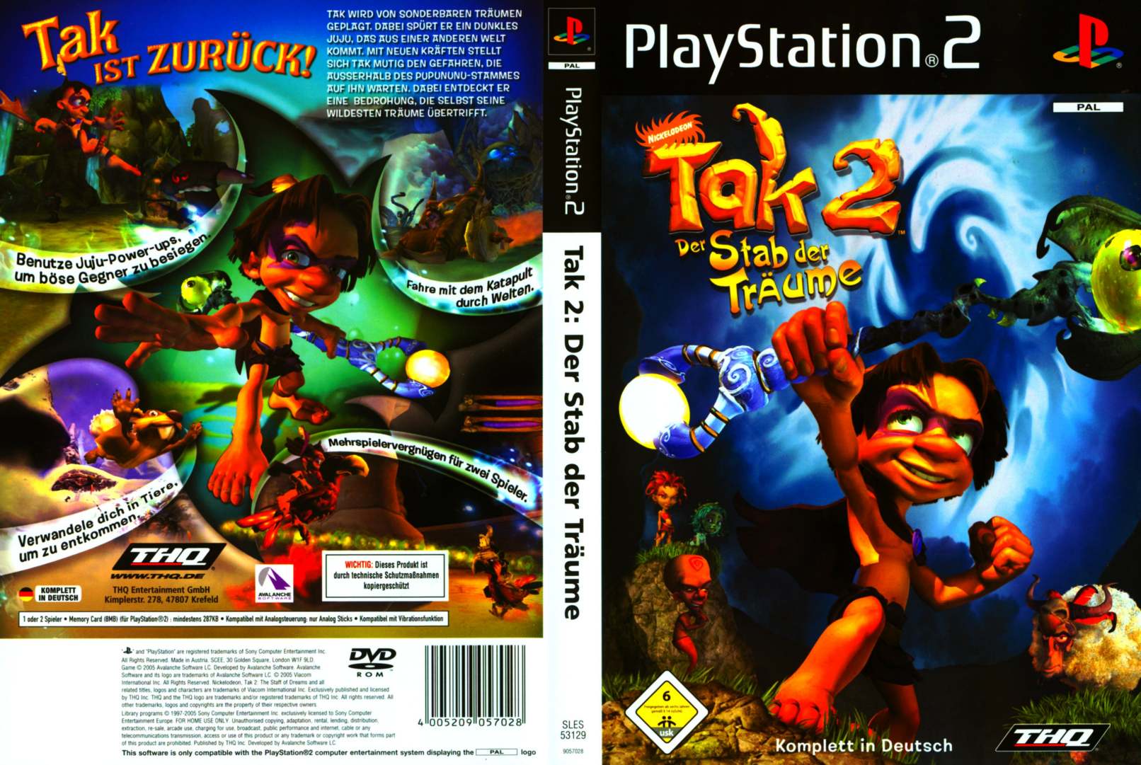 tak 2 der stab der traeume d | Playstation 2 Covers | Cover Century ...