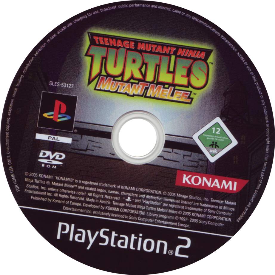 teenage mutant ninja turtles mutant melee cd | Playstation 2 Covers ...
