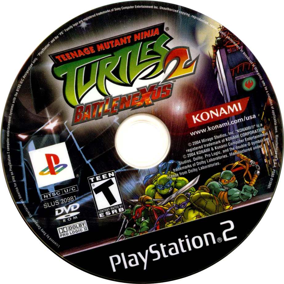 teenage mutant ninja turtles 2 battle nexus cd | Playstation 2 Covers ...