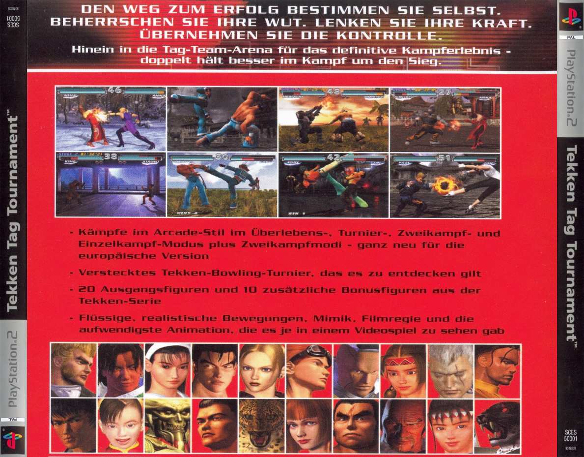 tekken tag tournament platinum edition b | Playstation 2 Covers | Cover ...