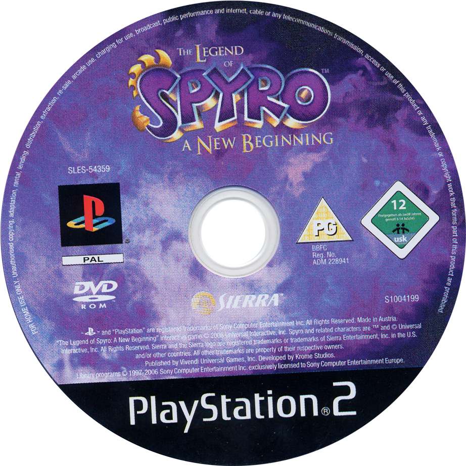 the legend of spyro a new beginning cd | Playstation 2 Covers | Cover ...