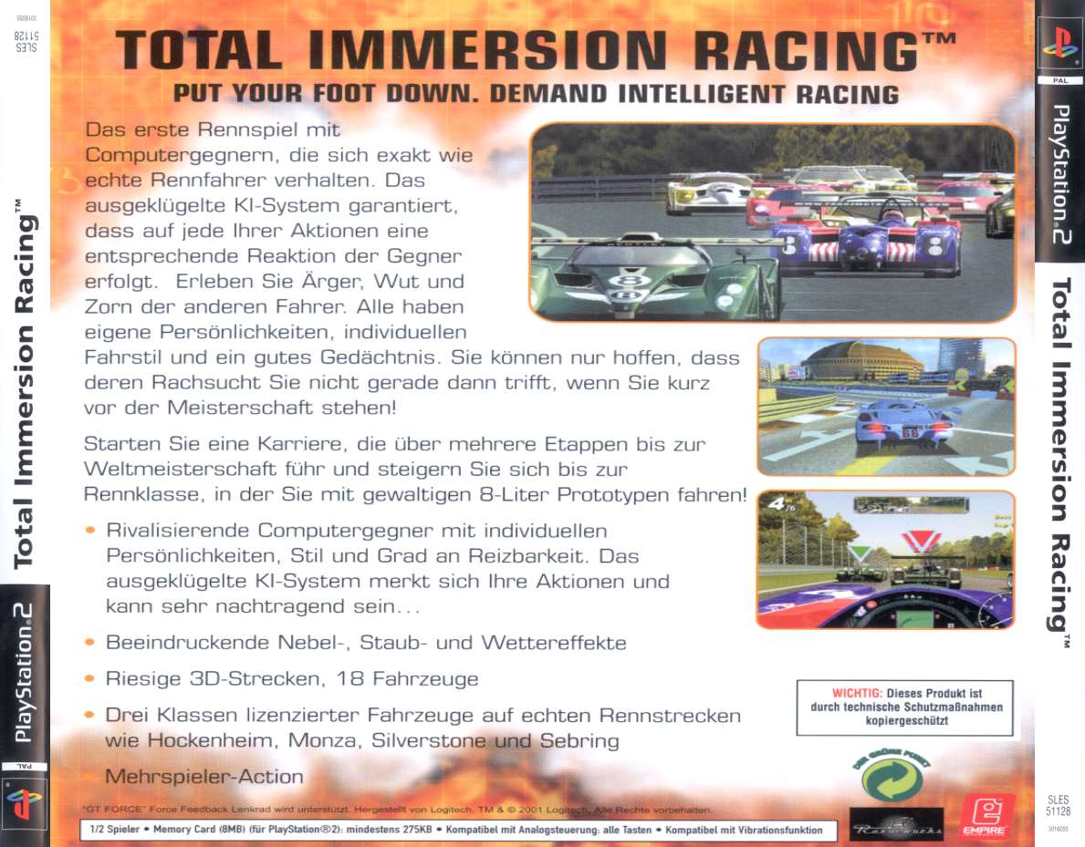 total immersion racing b | Playstation 2 Covers | Cover Century | Over ...