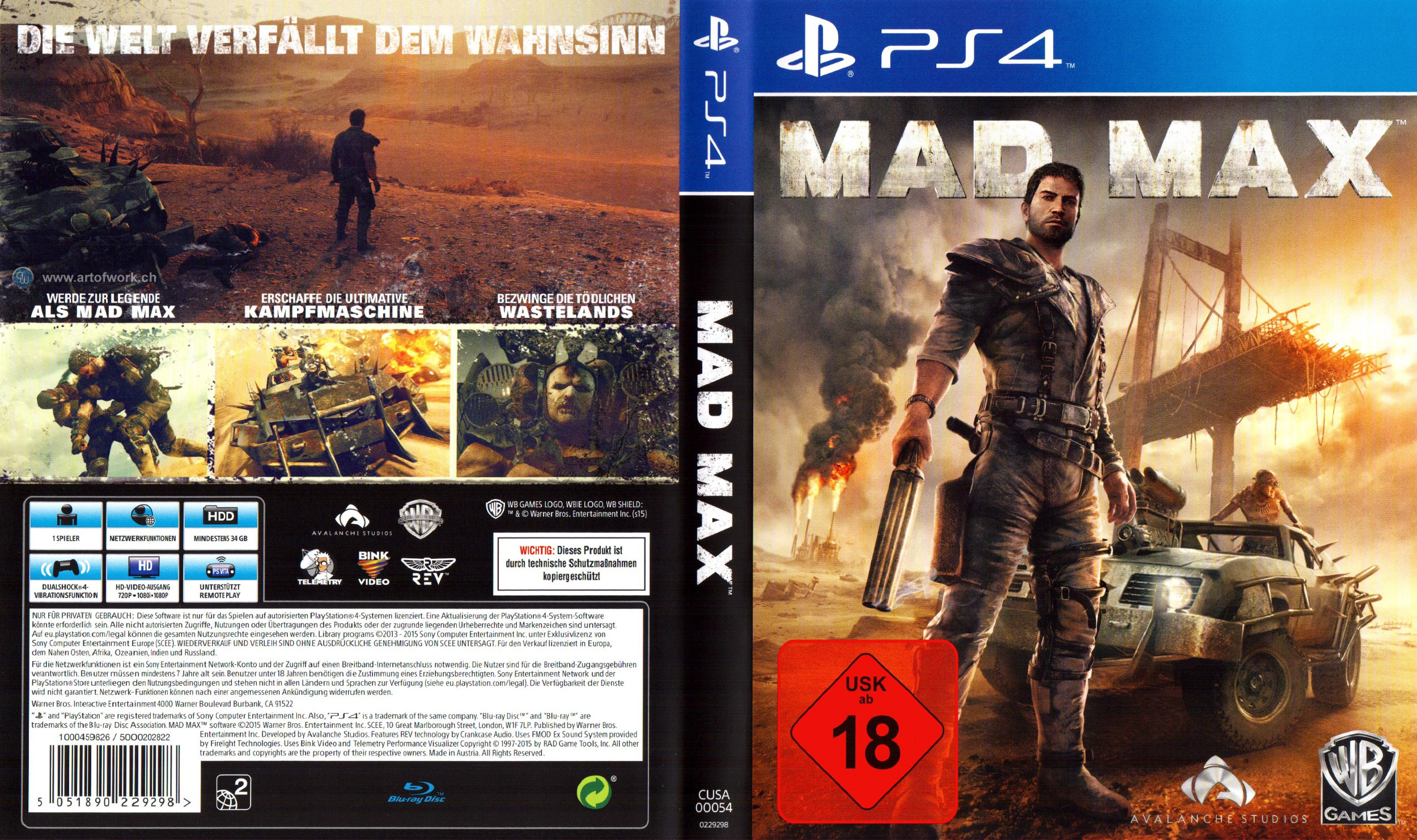 Mad Max | Playstation 4 Covers | Cover Century | Over 1.000.000 Album ...