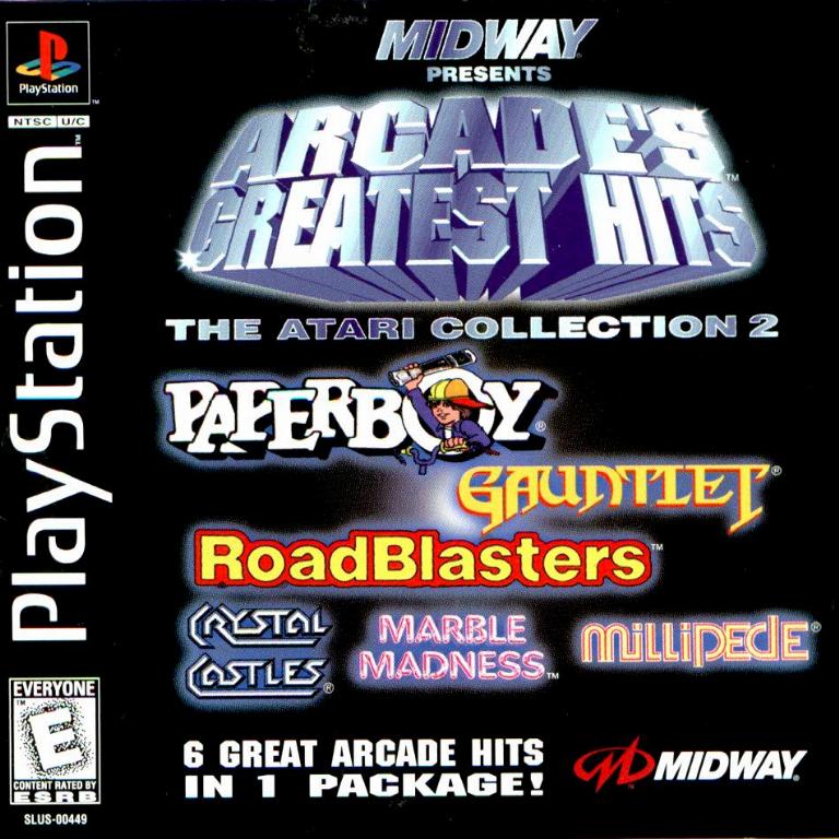 Arcades Greatest Hits Atari Collection 2 NTSC PSX FRONT | Playstation ...