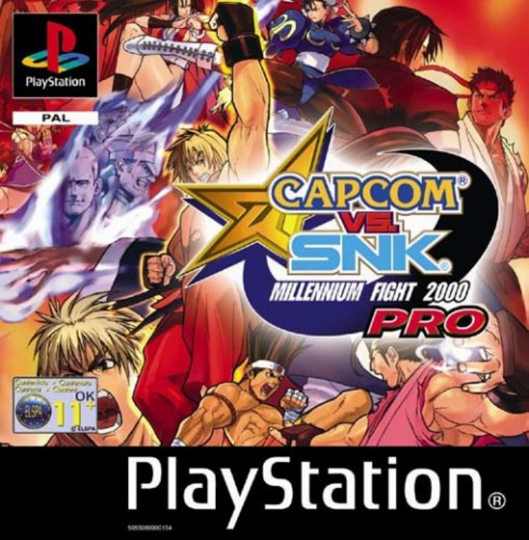 Capcom Vs Snk Pro Millenium Fight 2000 PAL PSX FRONT | Playstation ...