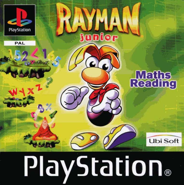 Rayman Junior Maths Reading Level 1 PAL PSX FRONT | Playstation Covers ...