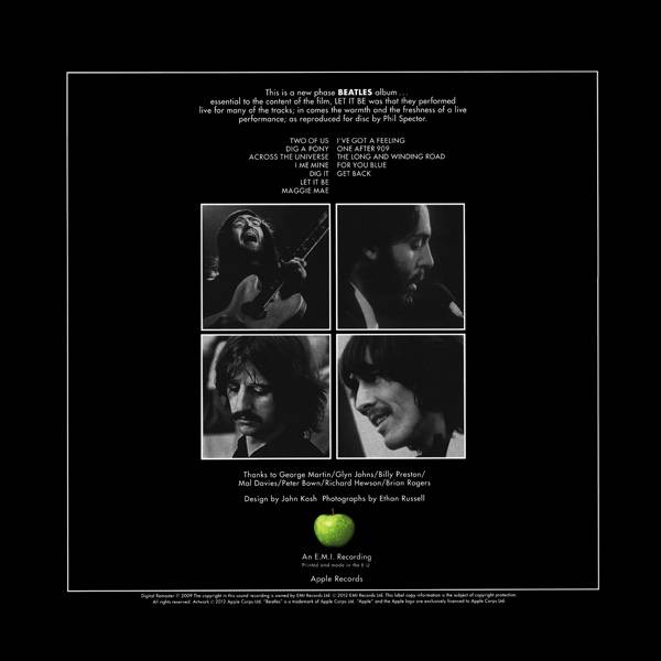 beatles the let it be 2012 remastered180g vinyl | Vinyl LP Covers ...