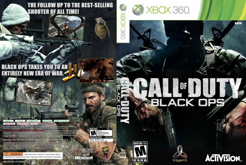 Call of Duty Black Ops DVD NTSC Custom f | XBOX Covers | Cover Century ...