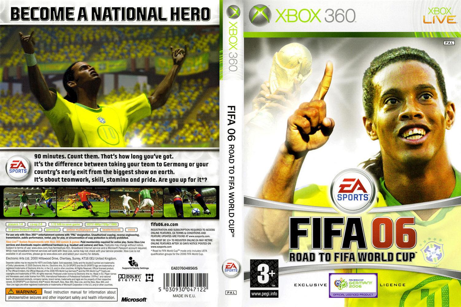 FIFA 06 Road To FIFA World Cup PAL XBOX360 FULL | XBOX Covers | Cover ...