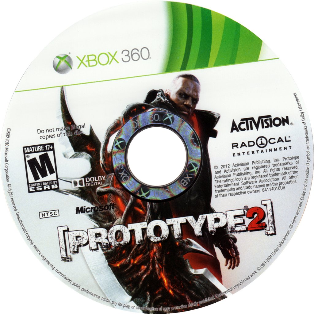 Prototype 2 DVD NTSC CD | XBOX Covers | Cover Century | Over 1.000.000 ...