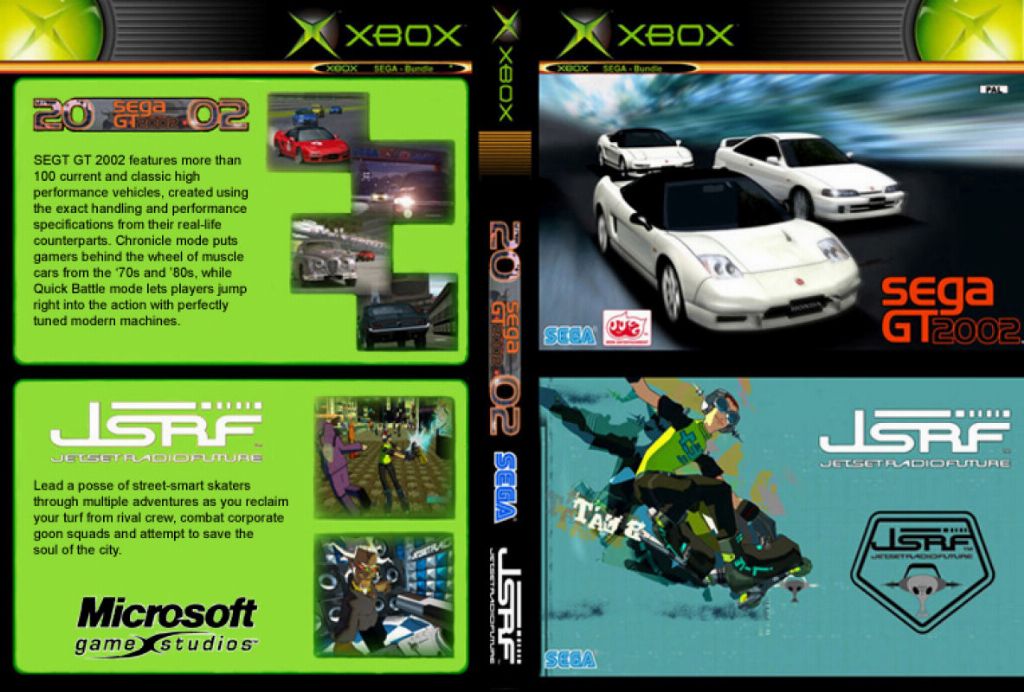 Sega GT 2002 and Jsrf DVD PAL XBOX FRONT | XBOX Covers | Cover Century ...